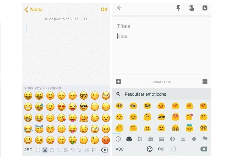 Entenda por que os emojis do celular Android são diferentes do iPhone