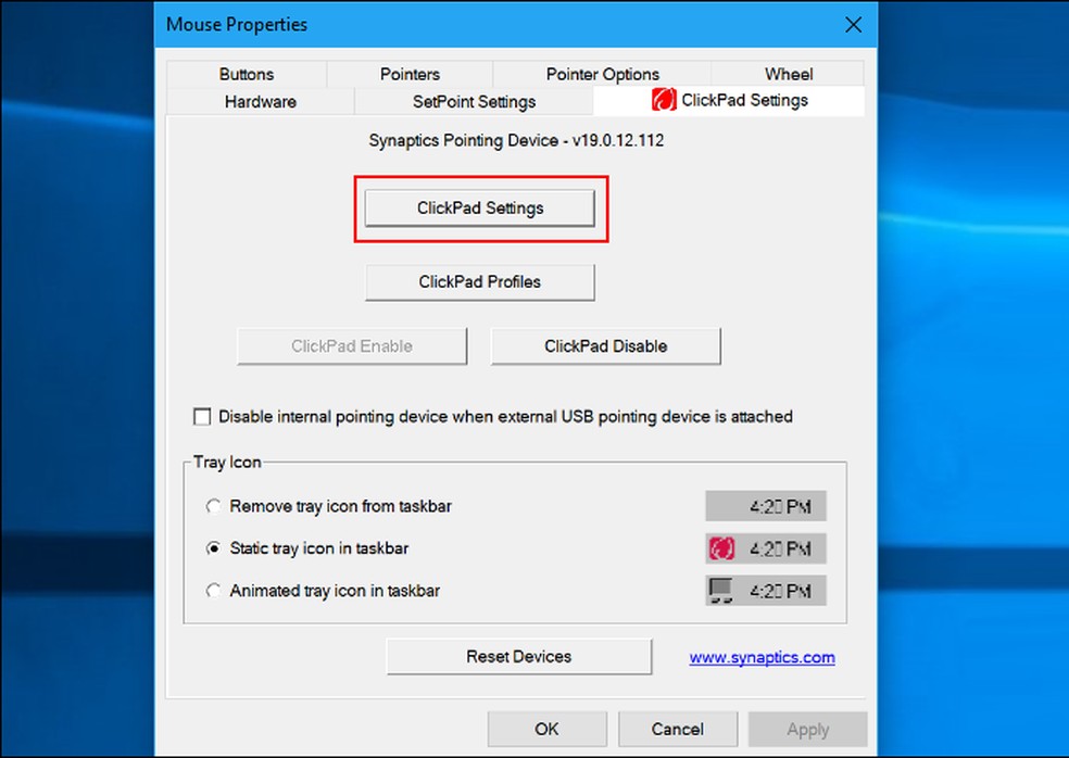 Aprenda a configurar o touchpad do notebook para fazer um 'clique no meio'