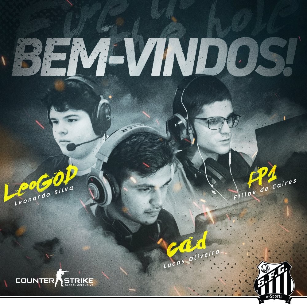 Santos define sua nova line up de CS:GO masculino; conheça os atletas