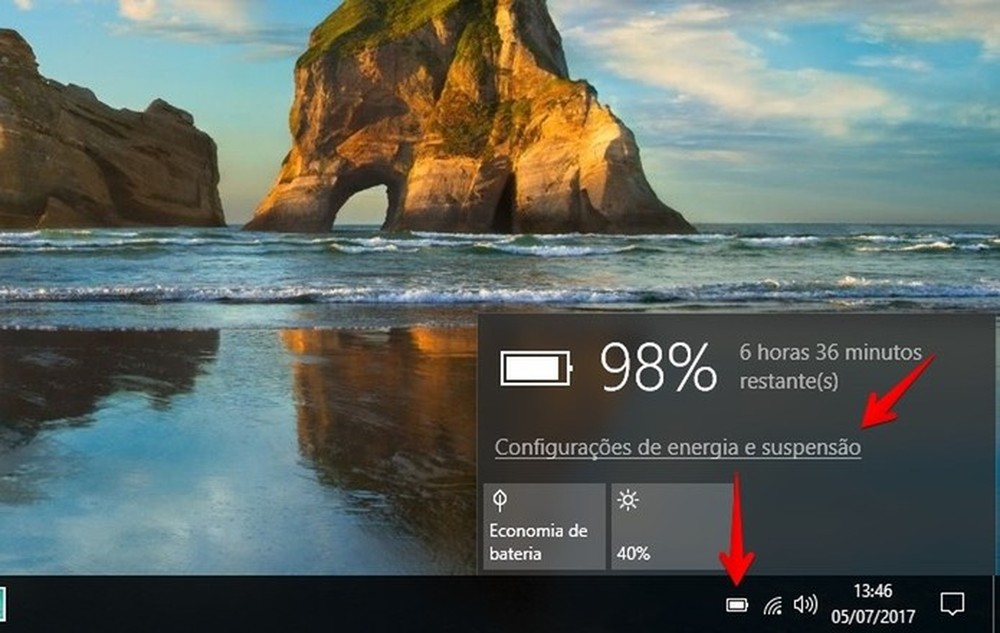 Como desligar só a tela do notebook com Windows 10