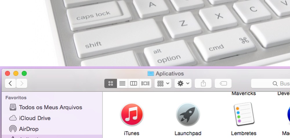 Como usar o Finder no Mac sem tocar o mouse