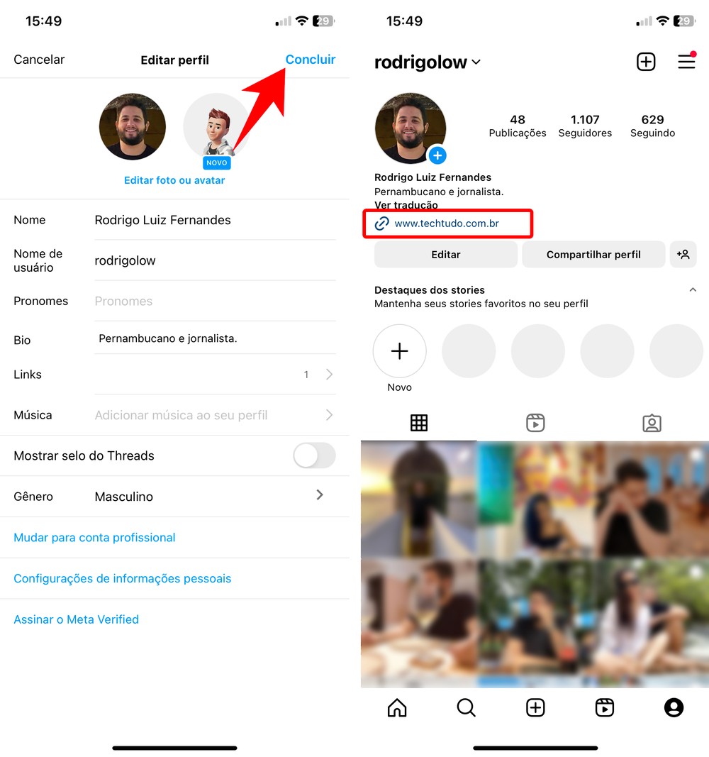 Como colocar link na bio do Instagram