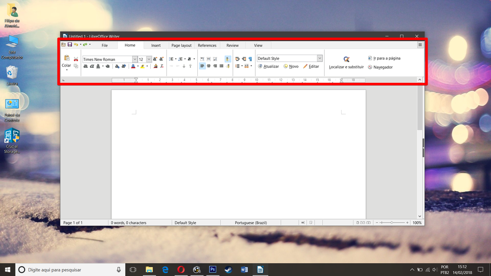 Como deixar o LibreOffice igual ao Office 2016 com a interface Ribbon