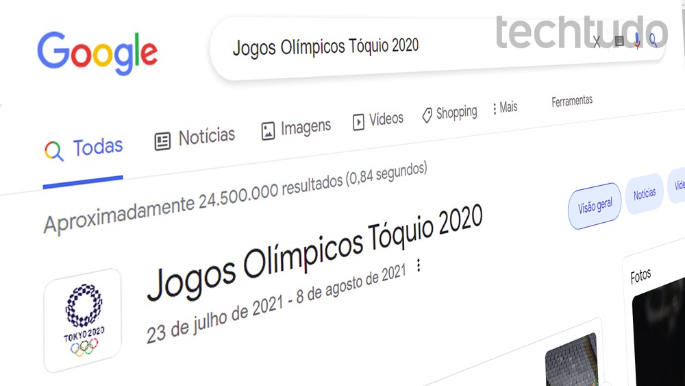 Olimpíada: busca do Google ganha programação e quadro de medalhas