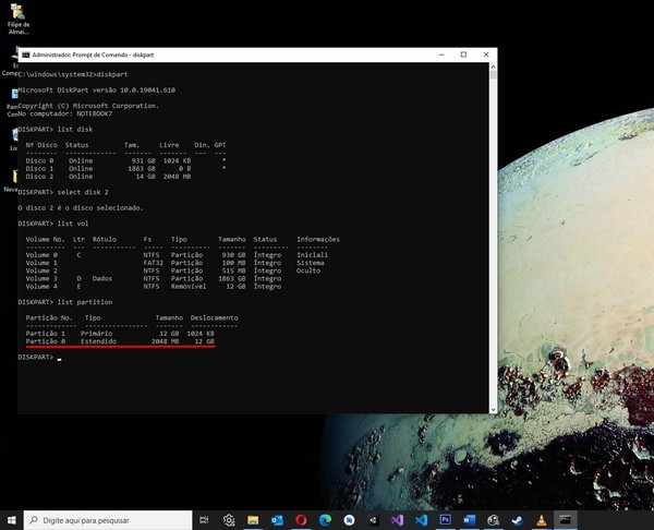 DiskPart: como formatar discos e usar comandos em partições