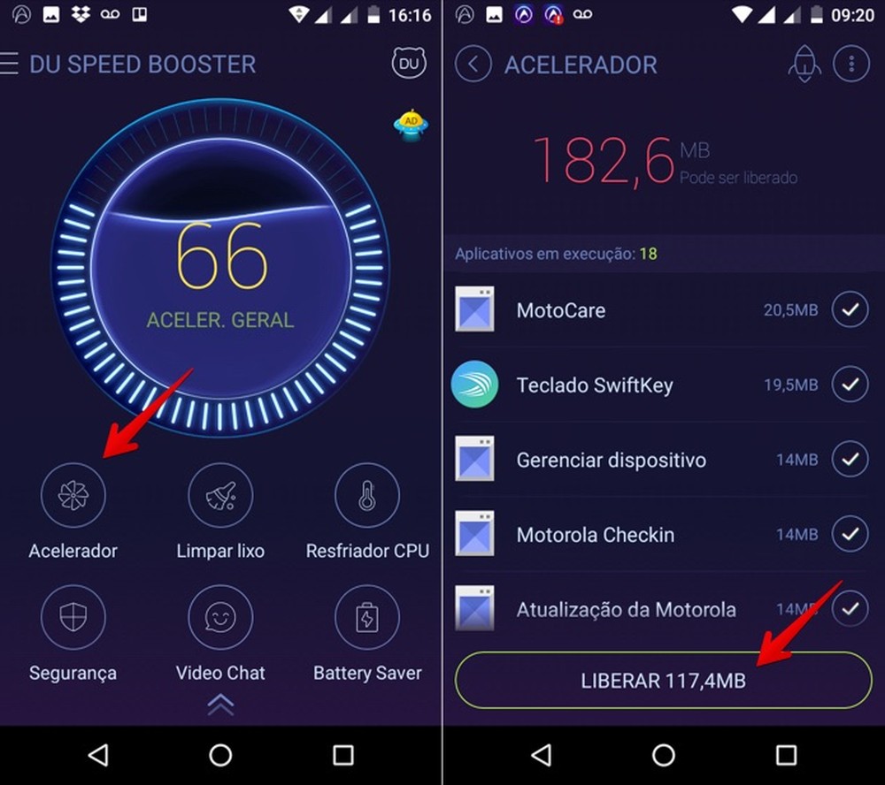 Como usar o DU Speed Booster para otimizar o Android