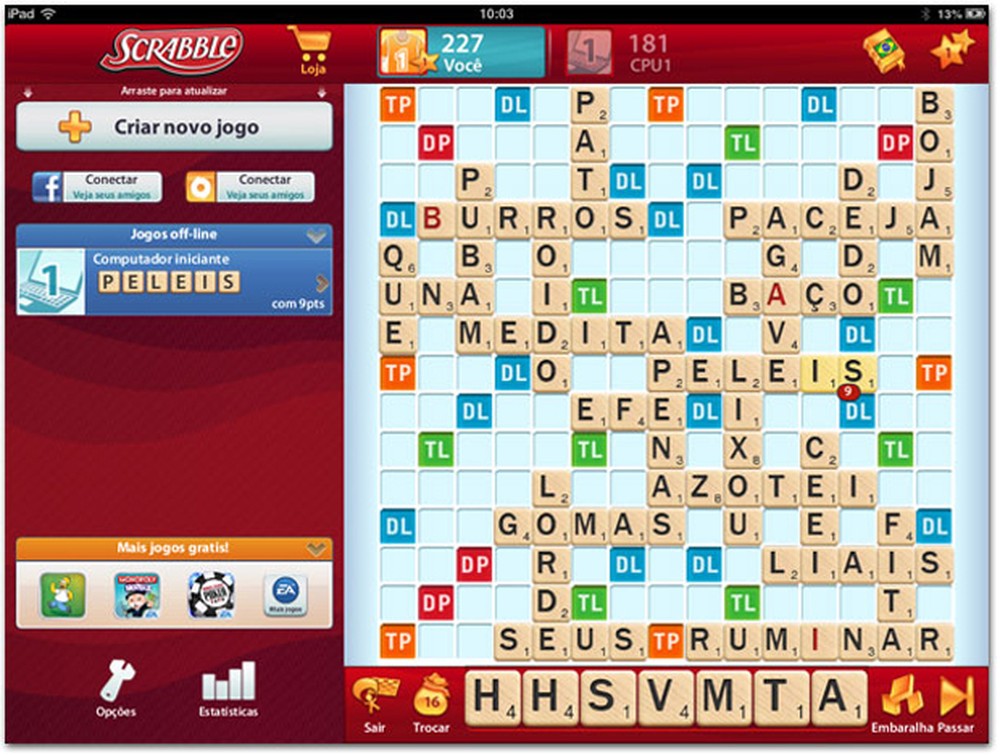 EA finalmente adapta jogo Scrabble para o português do Brasil