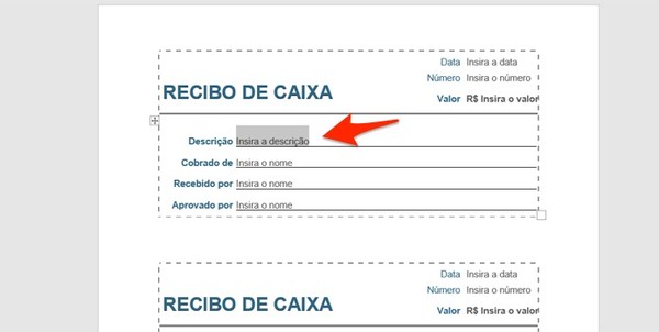 Como fazer um recibo de pagamento no Word