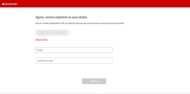 Como abrir uma conta no Santander pela Internet