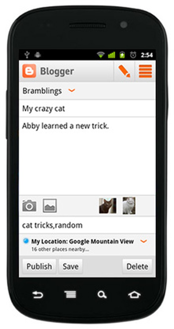 Blogger ganha versão para Android