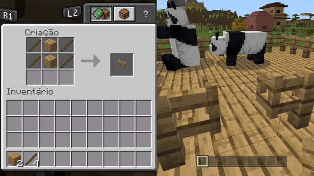 Como fazer Cerca ou Portão no Minecraft