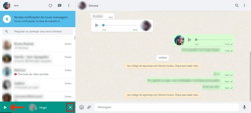WhatsApp ganha player para áudios no computador; saiba usar