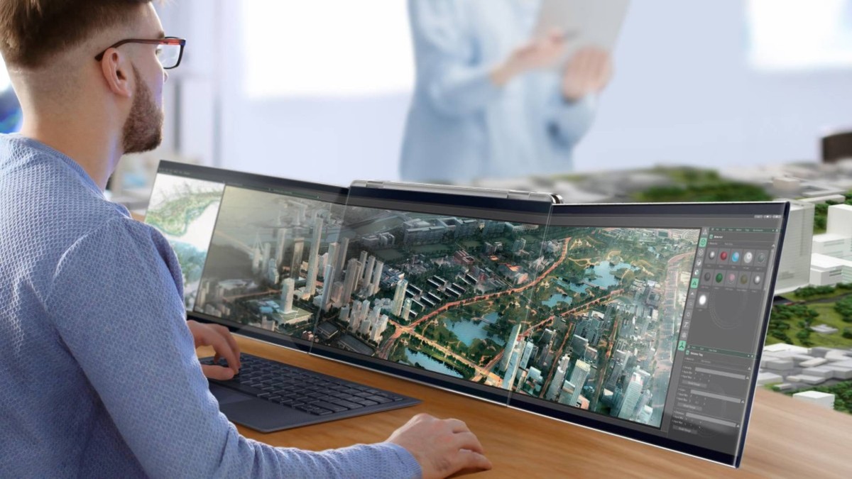 Notebook com até três telas pode ganhar prêmio de design em 2021