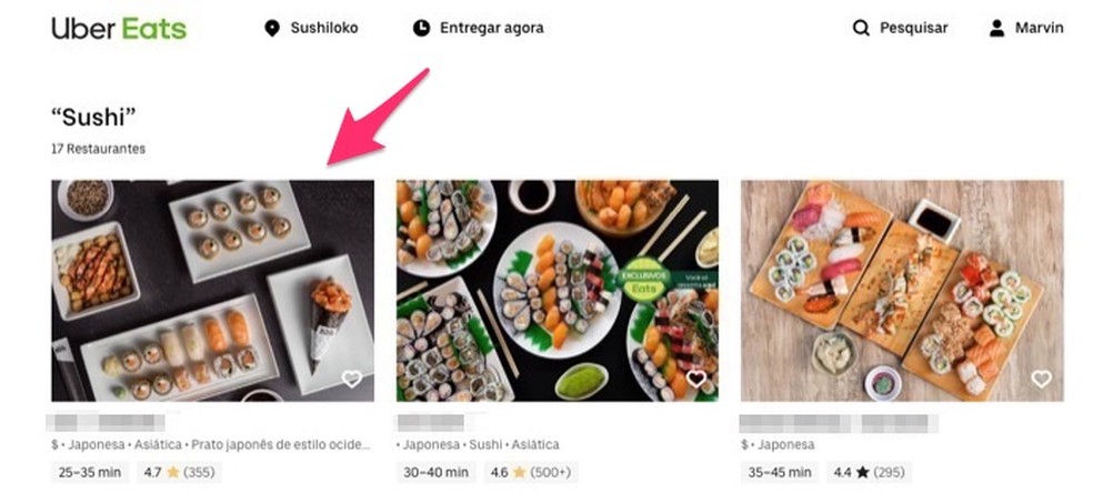 Delivery de comida: como pedir no Uber Eats pela versão web
