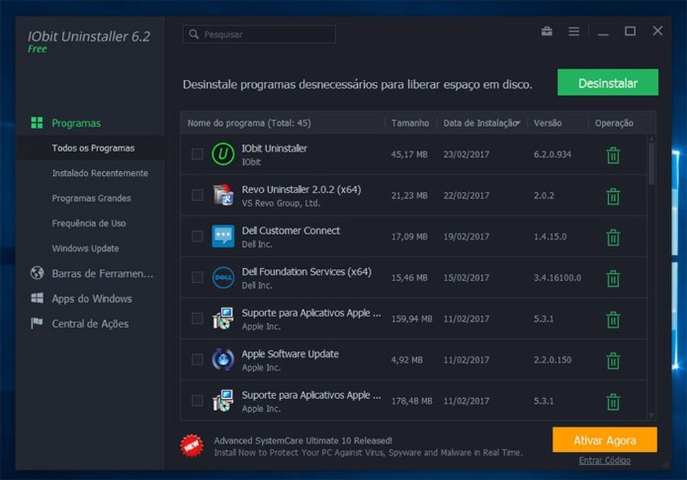 Melhores desinstaladores para remover programas do seu PC