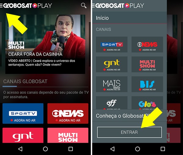 Como se cadastrar e fazer login no Globosat Play