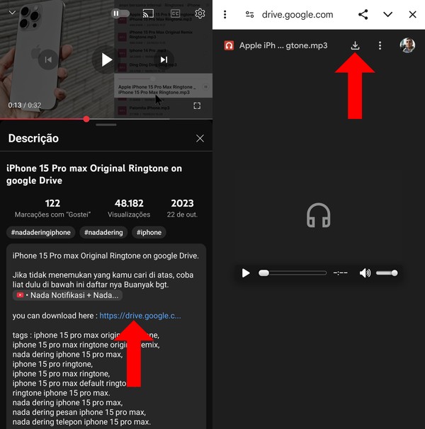 Como baixar toque de chamada do iPhone (iOS) e colocar no Android