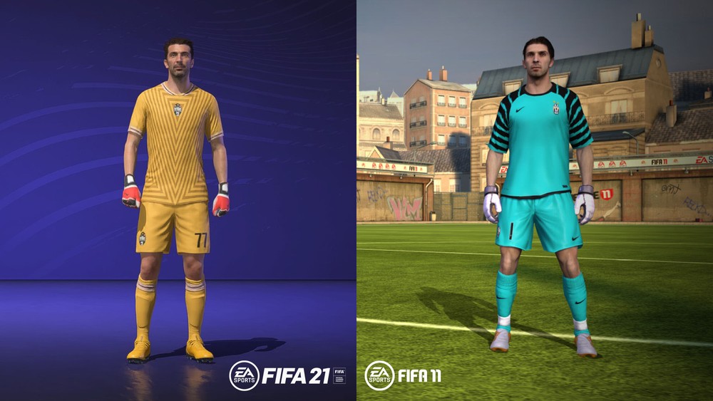 FIFA 21 vs FIFA 11: confira a evolução visual dos principais jogadores