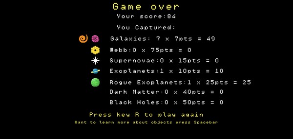 NASA cria game arcade para celebrar seu novo telescópio; veja como jogar