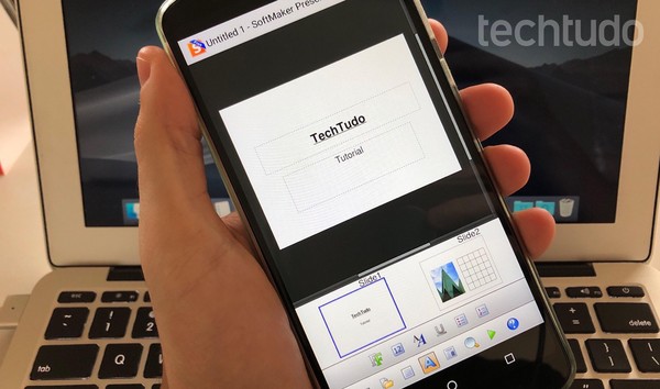Como fazer slide no celular com o app FreeOffice Presentations