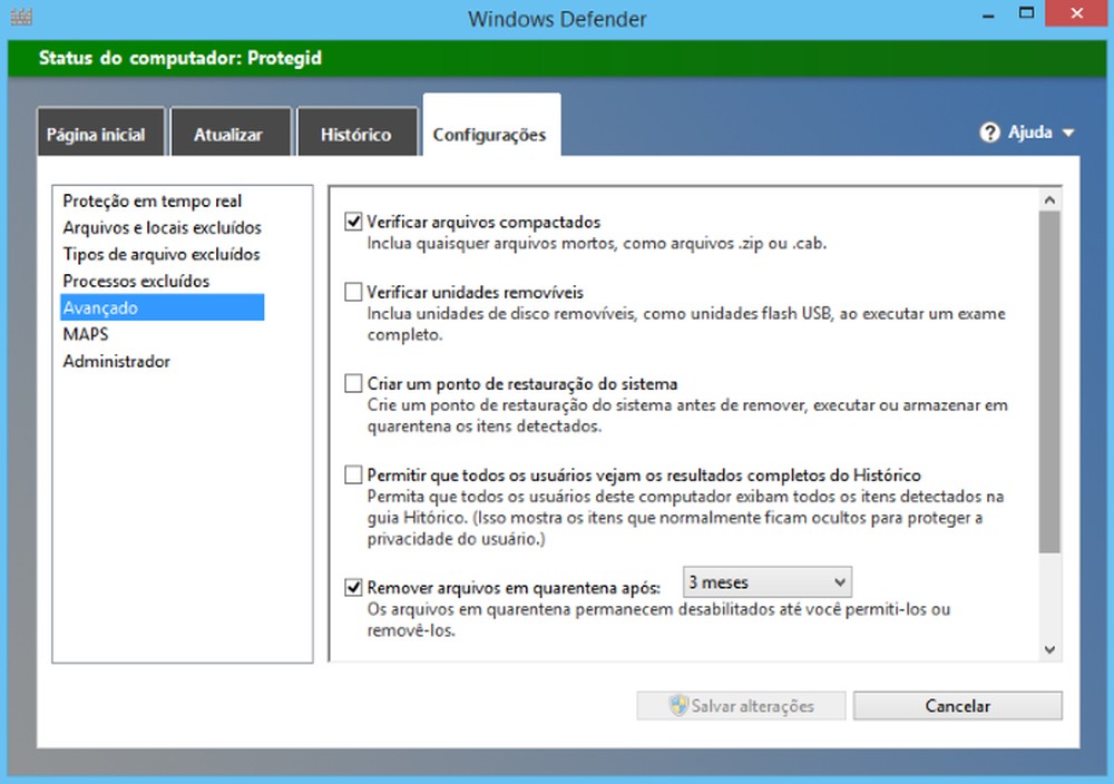 Como usar o Microsoft Security Essentials