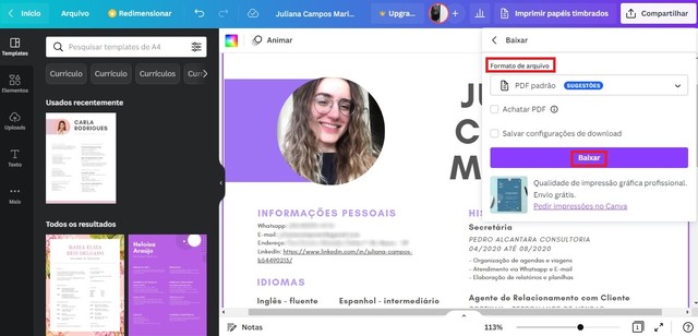 Como colocar LinkedIn no currículo
