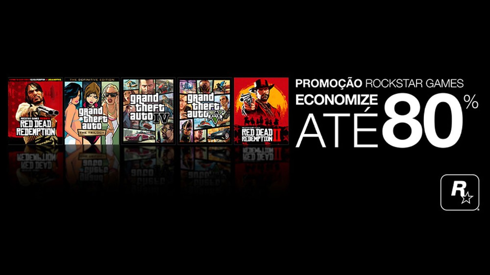 GTA 5 e Red Dead 2 ficam 80% mais baratos na promoção da Rockstar no Steam