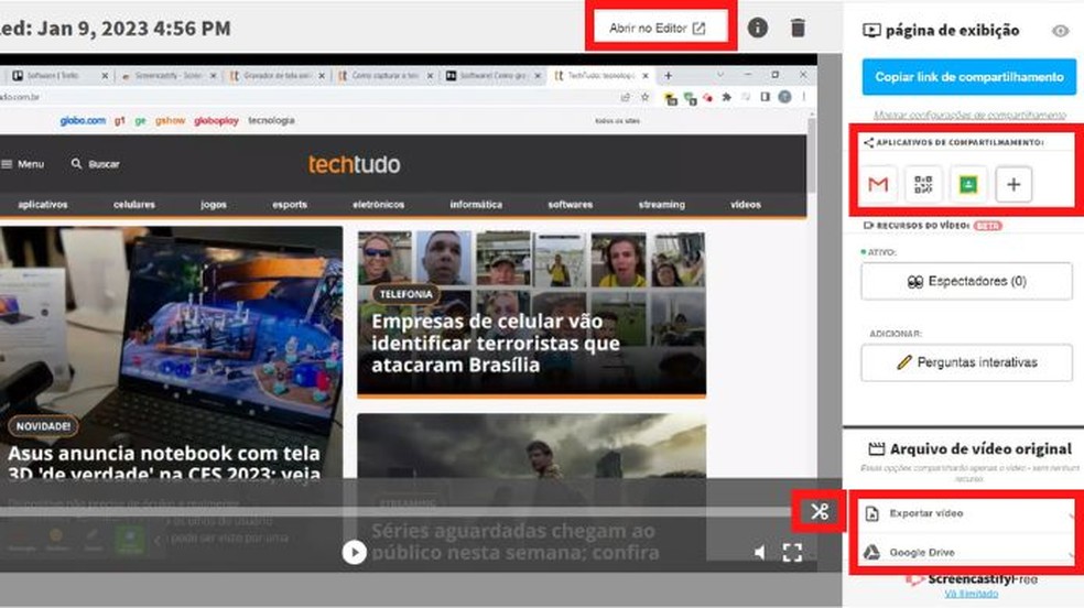 Como gravar tela do PC online e grátis com a extensão Screencastify