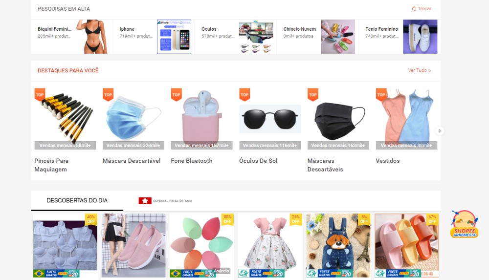 Como comprar na Shopee Brasil