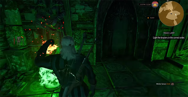 magic lamp witcher 3