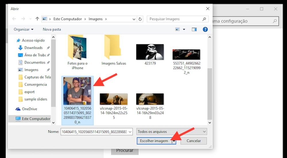 Como mudar a imagem da conta de usuário no Windows 10