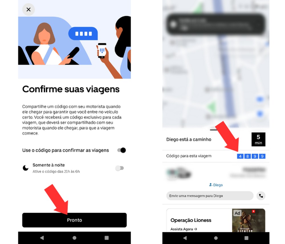 Como usar código Uber para viajar com mais segurança