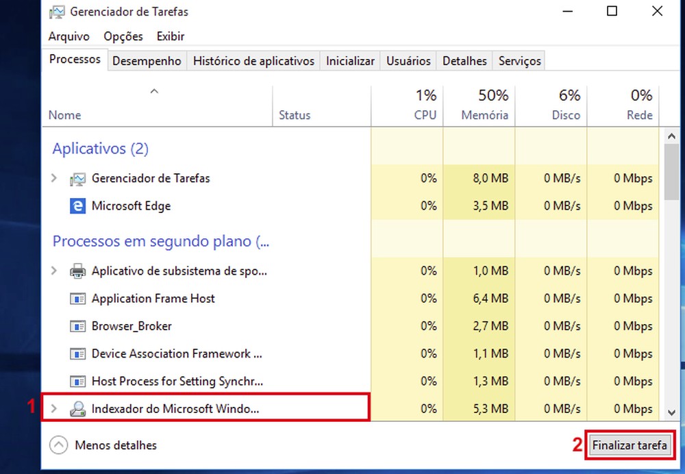 Como descobrir se Windows 10 está executando programas em segundo plano