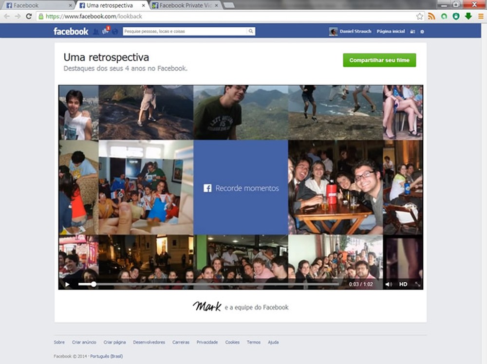 Facebook Look Back: baixe o vídeo da retrospectiva sem usar softwares