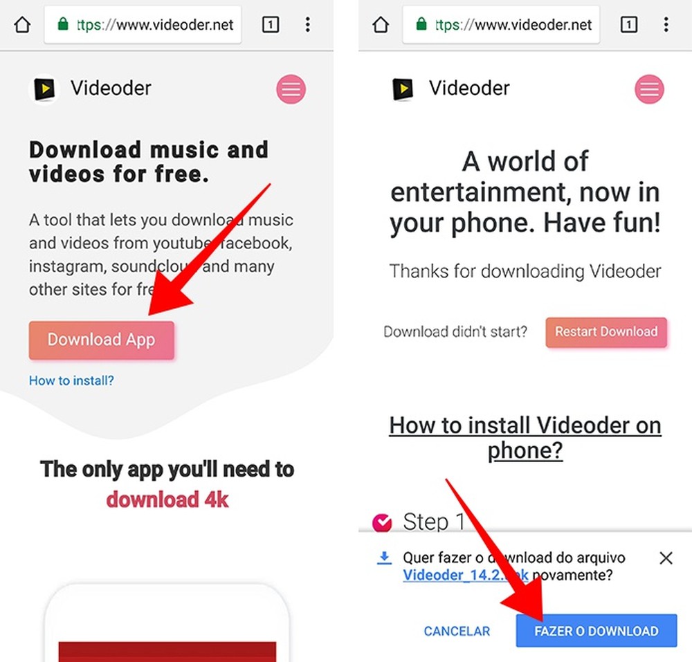 Videoder permite baixar vídeos no Android; saiba como instalar o app