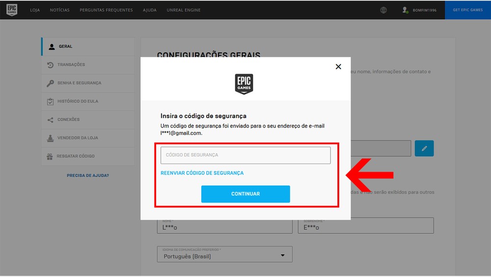 Fortnite: como mudar o e-mail da conta Epic Games