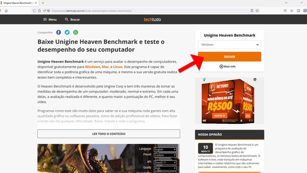 Como testar placa de vídeo? Aprenda a usar o software Heaven Benchmark