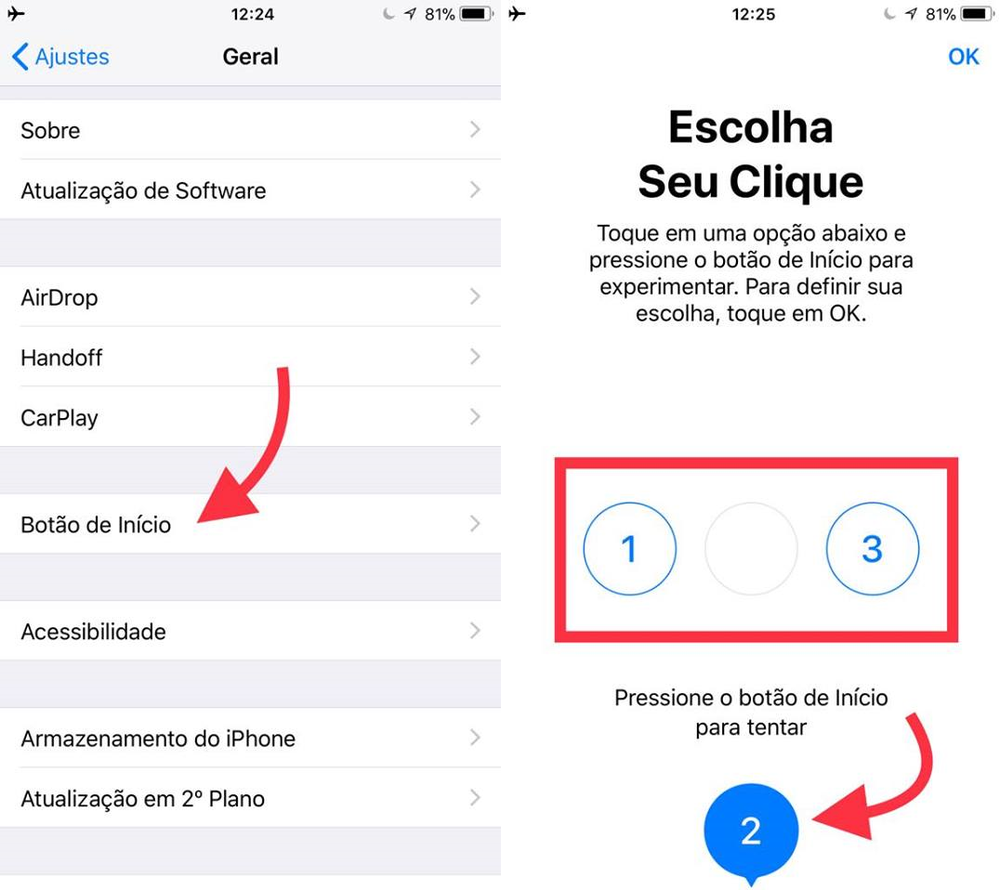 Como configurar o botão Home do iPhone 8 e 8 Plus