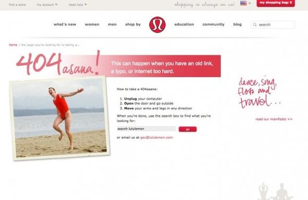 As páginas de erros 404 mais criativas da web