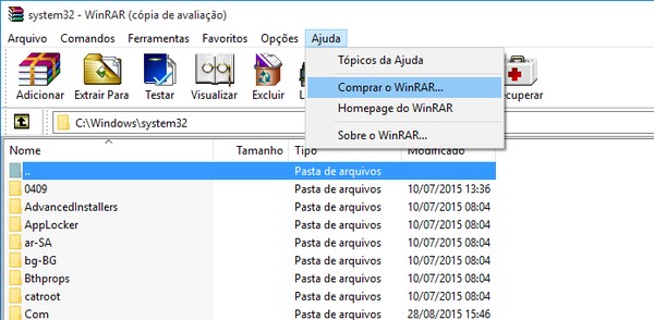 Como registrar o WinRAR