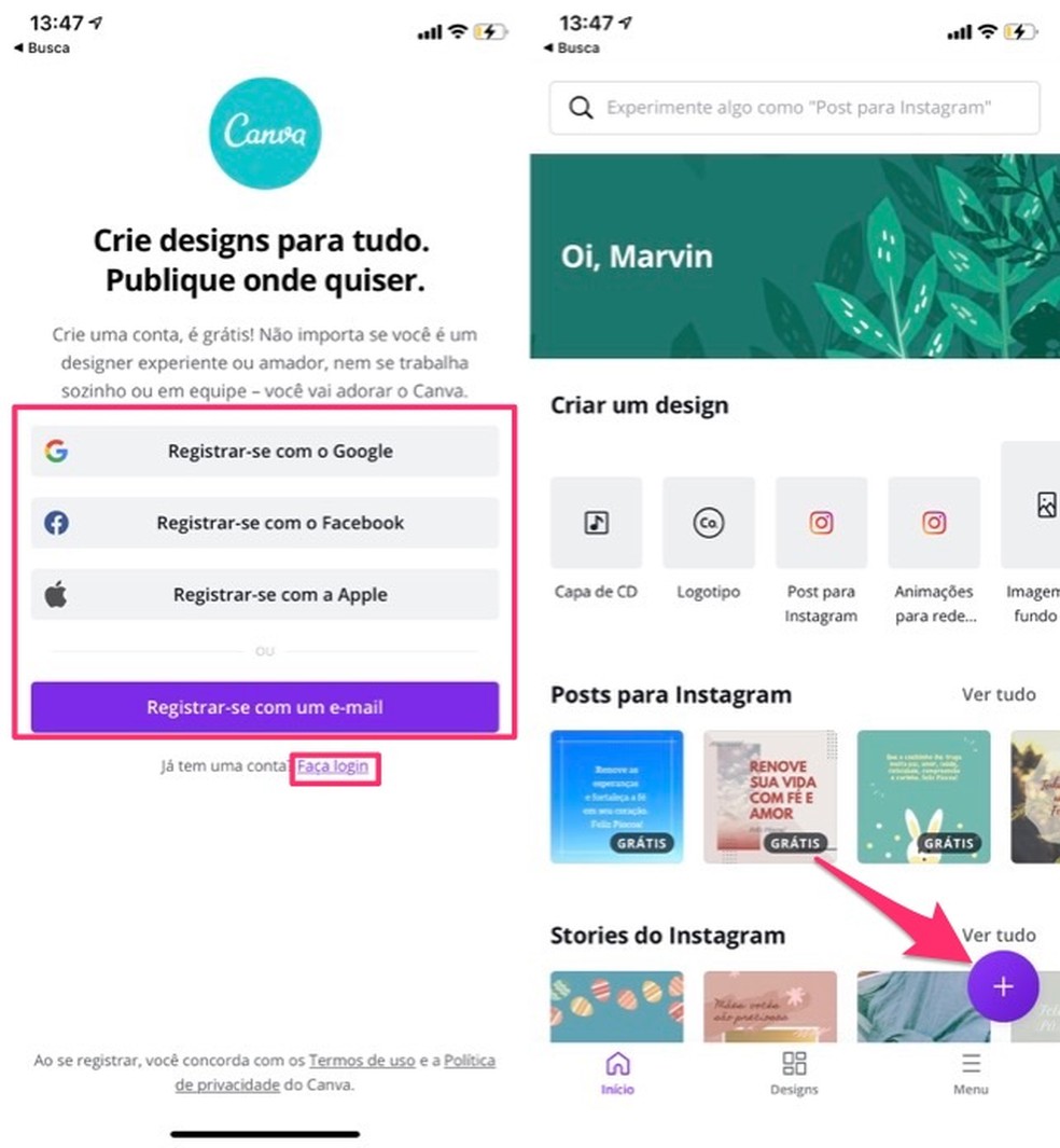 Instagram: como fazer Reels com fotos e frases pelo Canva