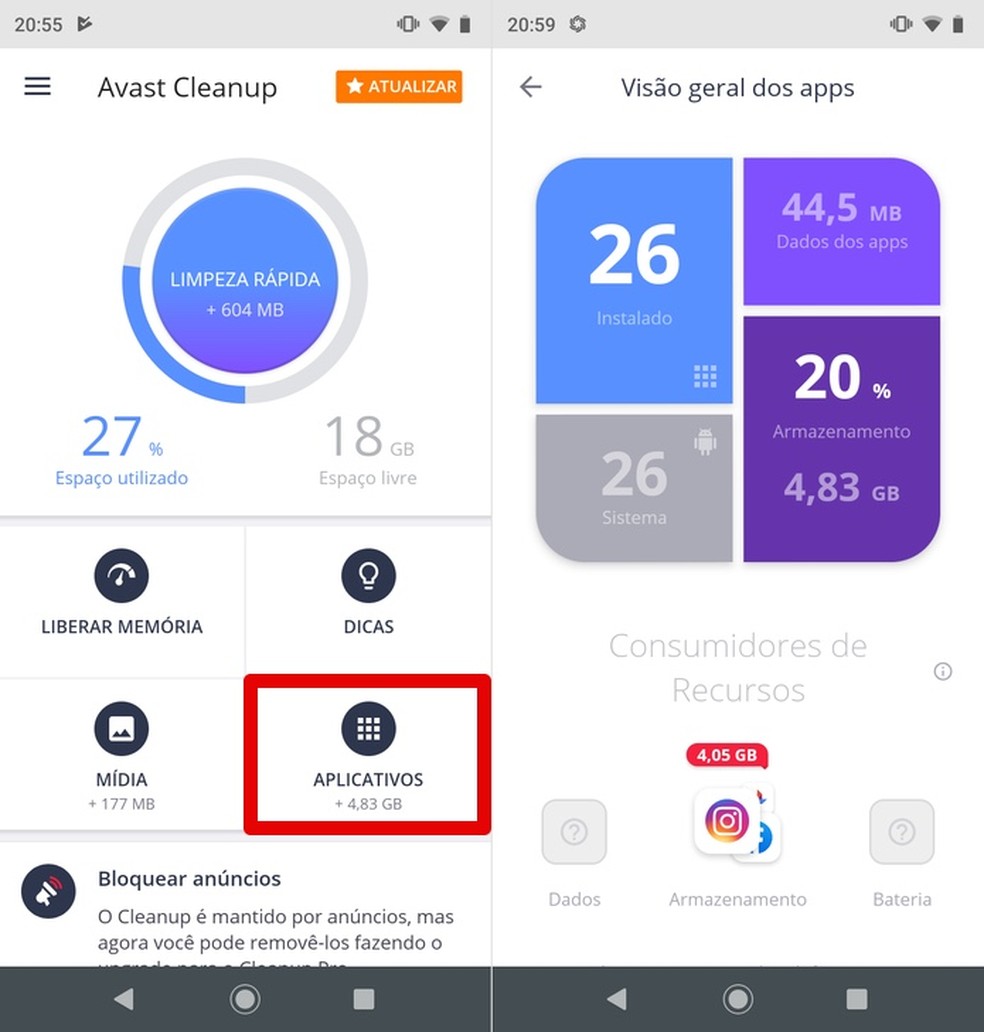 Avast Cleanup limpa arquivos do Android para melhorar sua performance