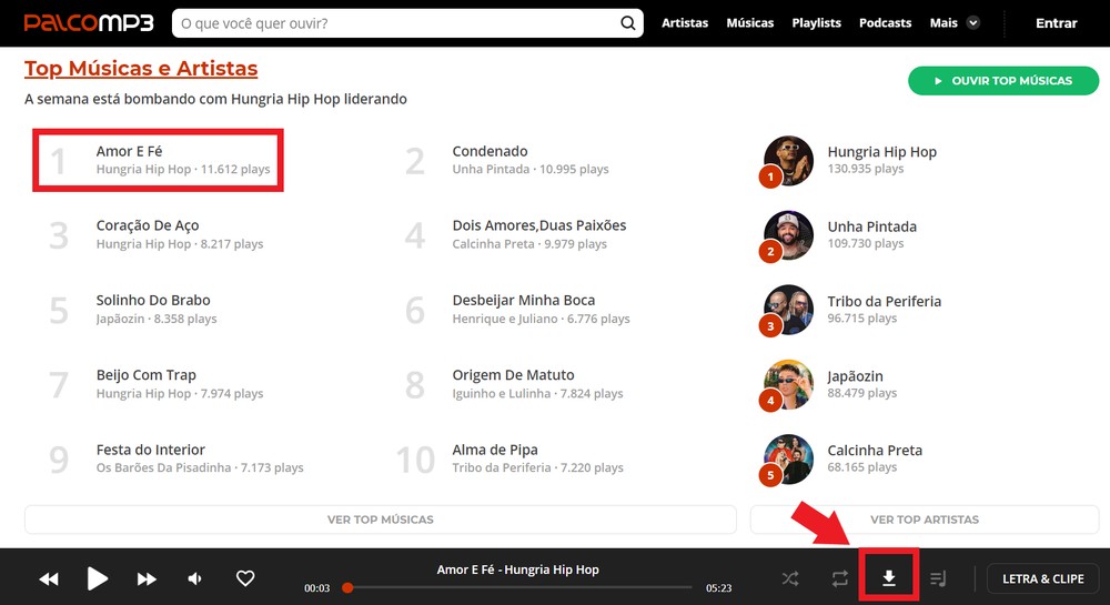 Palco MP3: como baixar músicas grátis e descobrir novos artistas