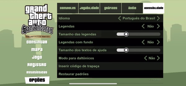 Todos os códigos de GTA San Andreas para celulares Android e iPhone (iOS)