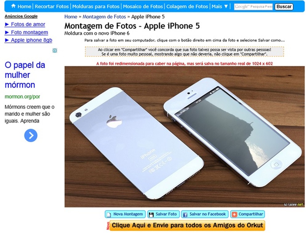 Como fazer montagens e editar fotos online no Scrapee.net; veja dicas