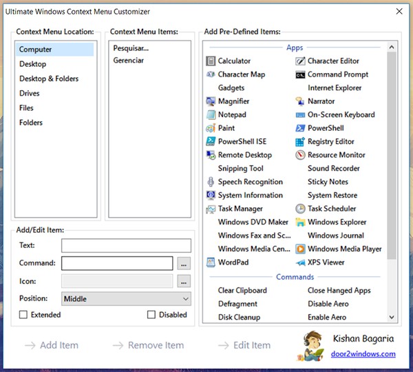 Cinco programas para personalizar o menu de contexto do Windows