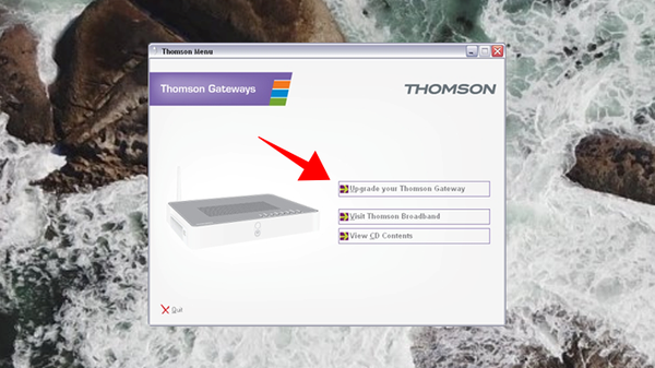 Como atualizar o firmware do roteador Thomson