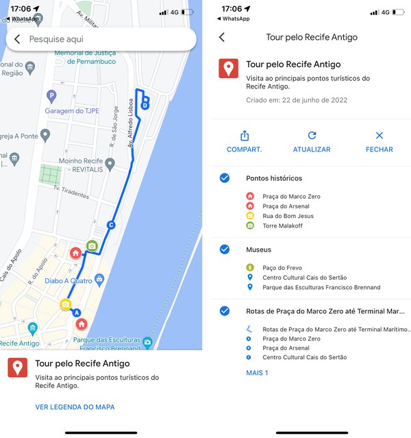 Como fazer um roteiro de viagem usando o Google My Maps