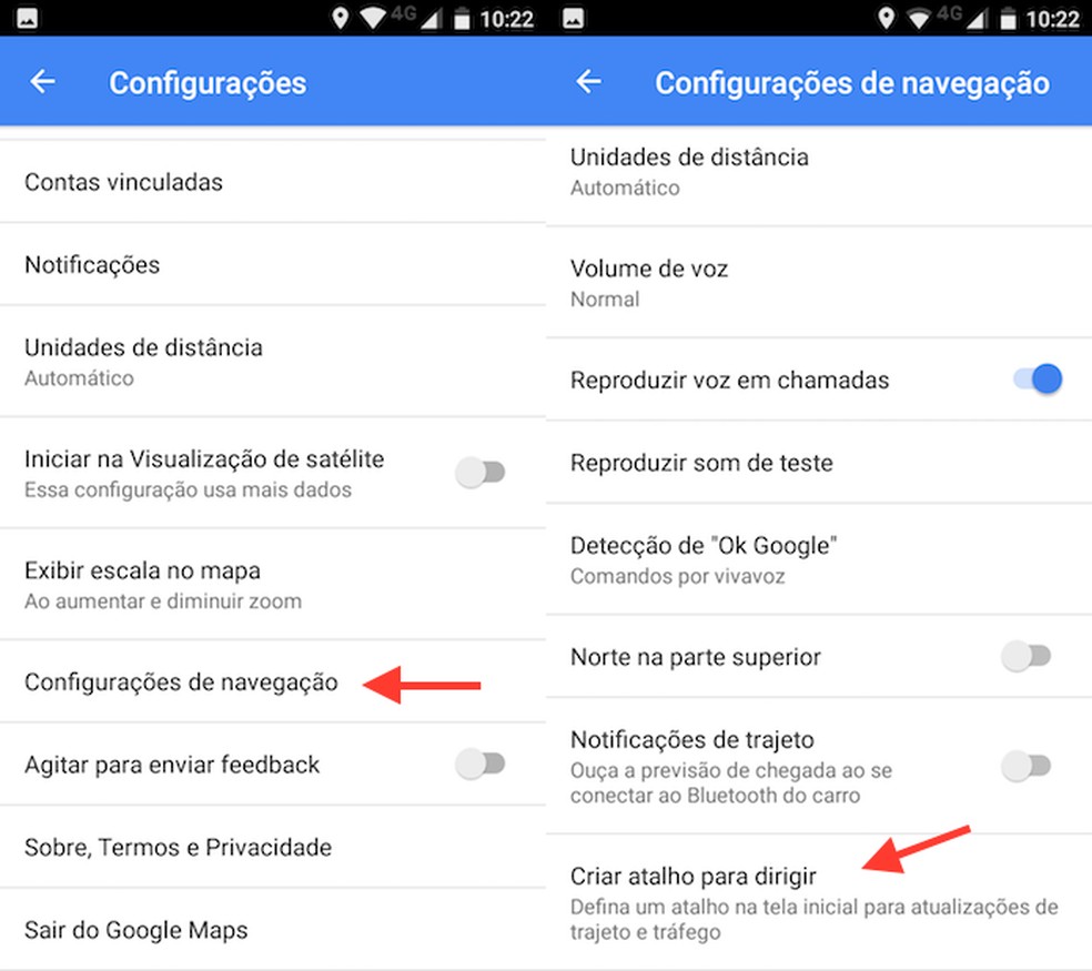 Como criar um atalho de navegação GPS do Google Maps para Android