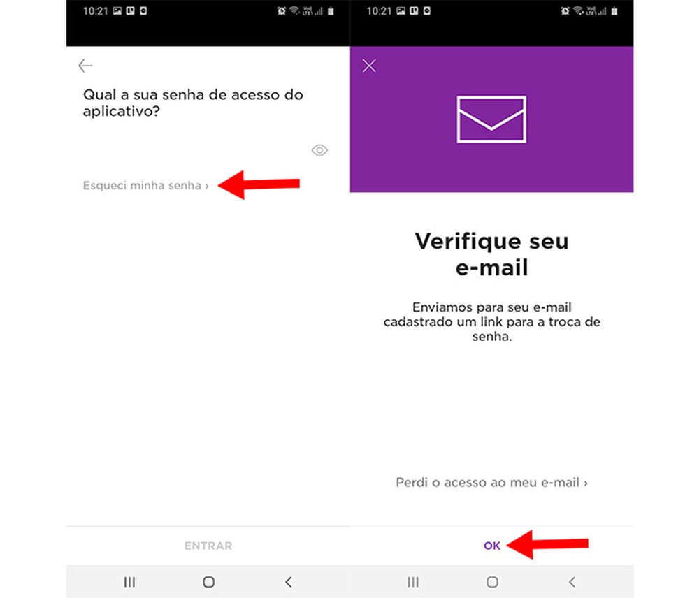 Como mudar a senha do aplicativo Nubank
